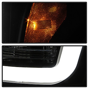 ACANII - For 2011-2016 Ford F250 F350 SuperDuty Black LED Tube Projector Headlights Headlamps Replacement Set Left+Right