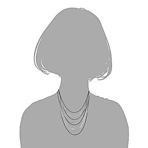 COOLSTEELANDBEYOND Black Silver Waterfall Multi-Strand Long Layered Chains Statement Collar Necklace with Rhinestones