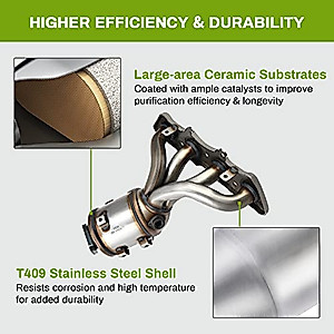 AUTOSAVER88 Manifold Catalytic Converter w/Gasket Compatible with 2012-2017 Hyundai Accent | Hyundai Veloster | Kia Soul | Kia Rio 1.6L Direct-Fit (EPA Compliant)