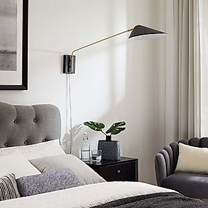 Modway EEI-5295-WHI Journey Light, 24" Swing Arm, White