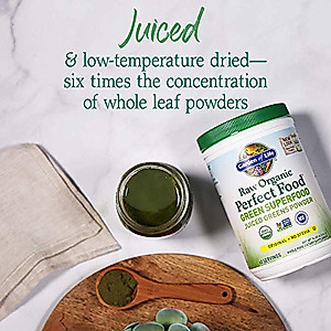 Garden of Life Super Greens Powder Smoothie & Mix, Probiotics & Digestive Enzymes for Digestive Health, Organic Superfoods Nutrition Fruit and Vegetables for Women & Men Energy, Original, 60 Servings