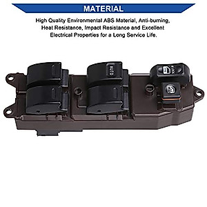 Obaee Master Door Lock Window Switch Control Button Compatible with Toyota Camry 2002-2006, Corolla/Matrix 2003-2008, Sienna 2004-2009, Tacoma and Scion xA/xB 2005-2007, Replace 84820AA070 901-705
