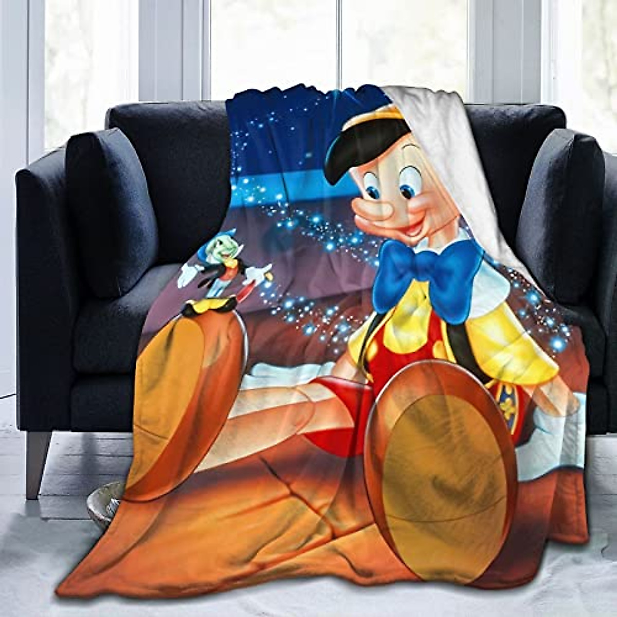 Hipeya Cartoon Blanket Lightweight Cozy Soft Throw Blanket Flannel Blankets for Bed Couch Living Room 60'' x 50''