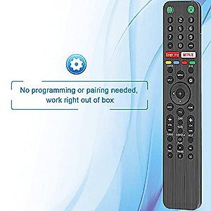 Gvirtue RMF-TX500U Universal Remote Control for Sony Smart TV Remote All Sony Bravia LED OLED LCD 4K UHD HDTV HDR Android TV, with Google Play, Netflix Button (No Voice Command)