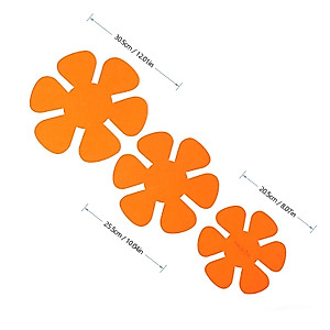 HAWOK Pot/Pan Protectors-Set of 3 Dia. 8" 10" 12" Orange