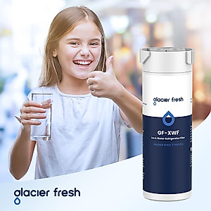 GLACIER FRESH XWF Replacement for GE XWF Refrigerator Water Filter Pack of 3