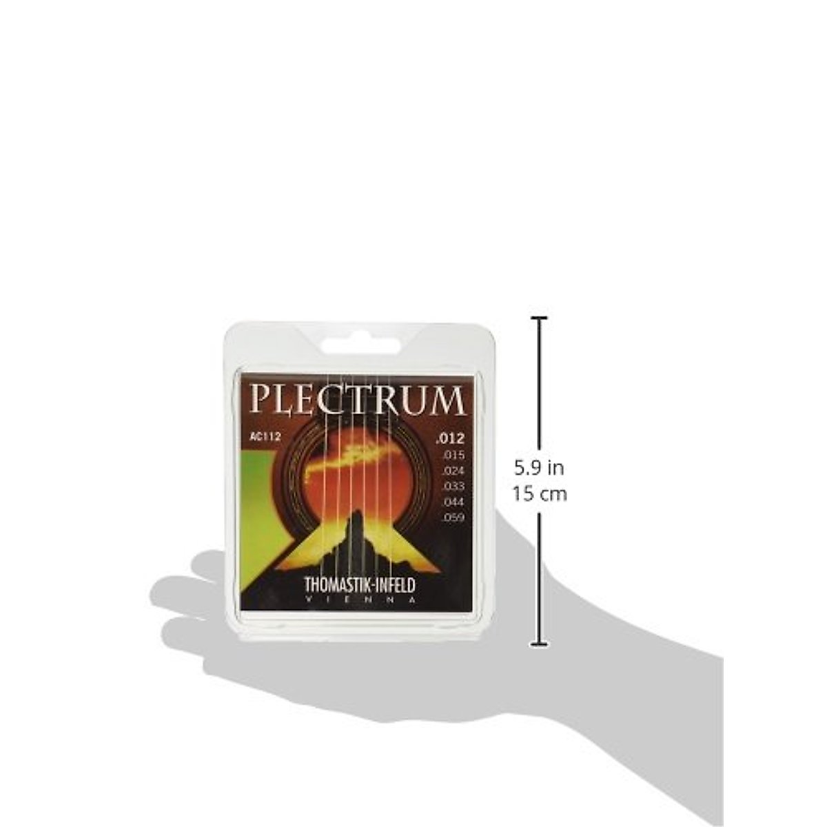 Thomastik-Infeld AC112 Acoustic Guitar Strings: Plectrum Series 6 String Set E, B, G, D, A, E, Natural