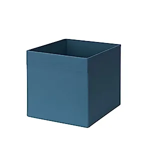 Cloth Storage Bins 13x15x13, Foldable Cubes Box Baskets Containers Organizer for Drawers, Home Closet, Shelf, Nursery, Cabinet, Large Set of 2 (Dark Blue)