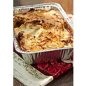 ZEONHAK 125 Pack 5 X 7 x 2 Inches Foil Pans with Lids, Disposable Aluminum Pans With Lid, Take Out Foil Pans Great for Baking, Cooking, Storing, Heating, Prepping Food