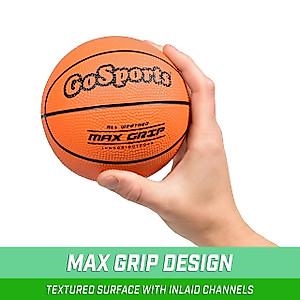 GoSports 5 Inch Mini Basketball 3 Pack with Premium Pump - Perfect for Mini Hoops or Training
