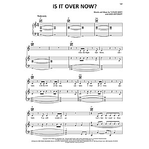 Taylor Swift - 1989 (Taylor's Version): Piano/Vocal/Guitar Songbook