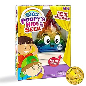 WHAT DO YOU MEME? Silly Poopy's Hide & Seek - The Talking, Singing Rainbow Hide & Seek Toy - Learning Toys for Toddlers 3-4 Years, Toddler Travel Toys, Hide and Seek Toys for Kids by Relatable