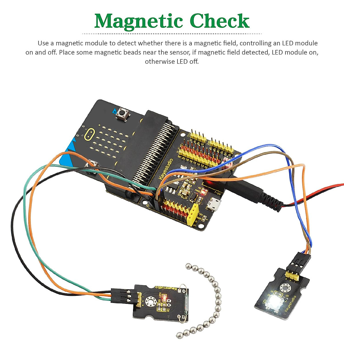 KEYESTUDIO 45 Sensors Starter Kit for BBC Microbit V2.2 V2 V1.5 ...
