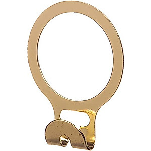 The Great American Hanger Company Anti-Theft Metal A-Ring with Brass Finish, (Box of 100) 1.5 Inch Security Rings to Hold Nail Hook Hangers for New installations or Removable Bars