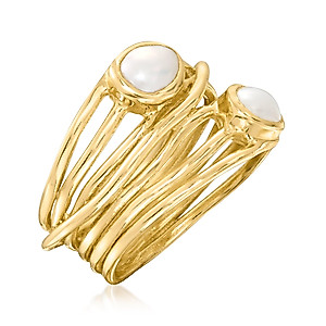 Ross-Simons Gemstone Highway Ring in 18kt Gold Over Sterling