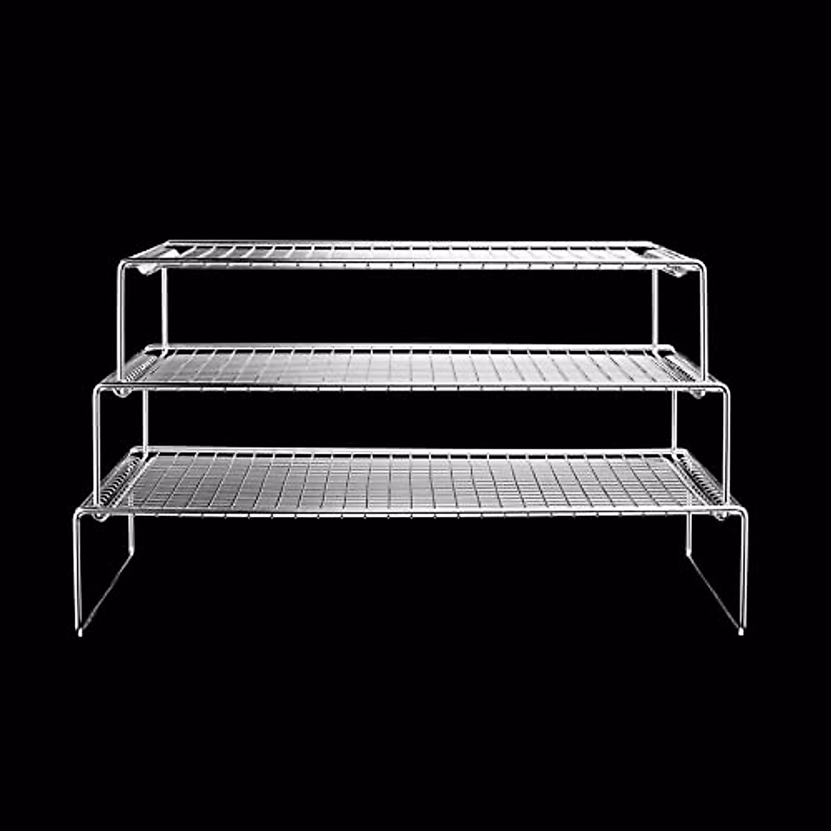 LANEJOY 3-Tier Stackable Cooling Racks for Cooking and Baking Stainless Steel Wire Cooling rack Oven & Dishwasher Safe (15 * 10 * 3 inch LYW02A)