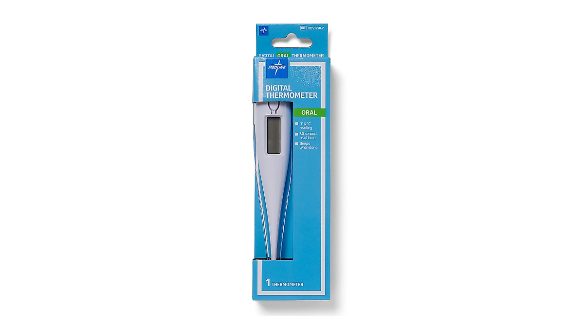 Medline Digital Oral Thermometer - Fast & Accurate