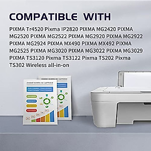 ZIPRINT Remanufactured Ink Cartridge Replacement for Canon PG-245XL CL-246XL 245XL 246XL use for Pixma MG2522 MG3022 MG2520 MG2922 MX492 MX490 TR4520 TS3122 TS3120 Printer (Black, Tri-Color, 2-Pack)