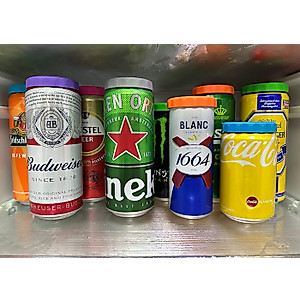 Silicone Soda Can Lids, 6 Pack BPA-Free Reusable Silicone Beverage Can Saver, Can Stopper or Protector For Soda, Beer, Drink, Juice, Coke, Beverage - Fit Standard Size Cans