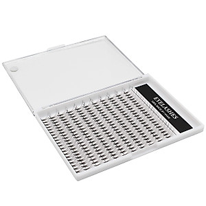 Dedila 220Pcs -Long Stem 14D Wide Fans Premade Volume Eye Lashes Extensions Thin Base Natural Long Individual False Eyelashes Soft and Lightweight Cluster Lashes 10-18mm to Choose (15mm)