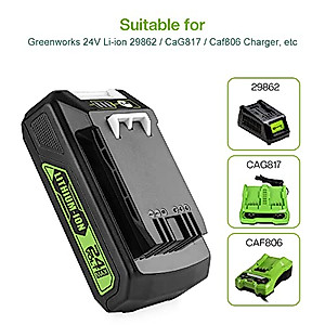 ANTRobut 24V 3.0Ah Replacement for Greenworks 24V Battery 29842 29852 BAG708 BAG711 Compatible with Greenworks 24V Cordless Tools 20352 22232 2508302
