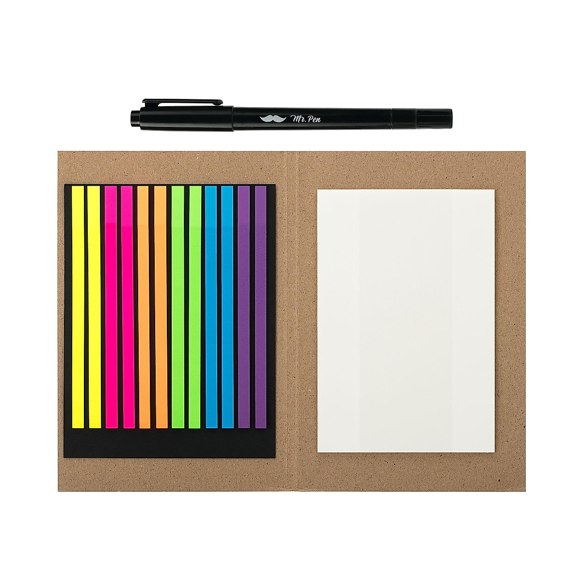 Mr. Pen- Bible Highlighter Tape and Note Set - 331pc Transparent Sticky Index Tabs with Book Highlighter Strips