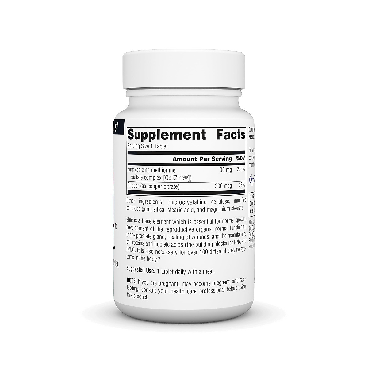 Source Naturals OptiZinc Zinc Methionine Sulfate Complex & Dietary Supplement - 240 Tablets