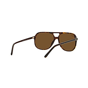 Ray-Ban RB2198 Bill Square Sunglasses, Havana/Polarized Brown, 60 mm