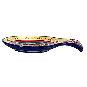 Bico Tunisian Ceramic Spoon Rest, House Warming Gift, Dishwasher Safe