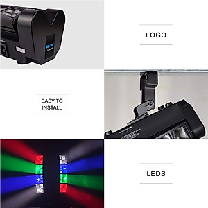 Seven Stars Moving Head DJ Light, 8 Beams Spider LED Stage Light, Master-Slave/DMX/Sound/Auto Control Modes, RGBW 4 in 1 Spotlighting for Wedding, Karaoke, Disco, Light Show and Events(1 Packs)