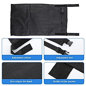 Kids Airplane Footrest, Lightweight Foldable Toddler Airplane Seat Extender Portable Toddler Travel Bed Kids Airplane Travel Essentials Airplane Travel Accessories for Kids (Black)