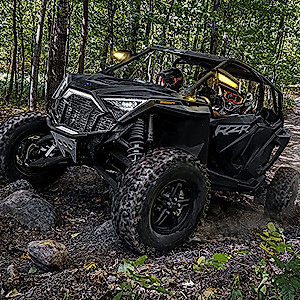 Esploratori UTV Side Mirrors for 1.5"-2" Roll Bar, RZR Side Mirrors with LED Turn Signal Lights Adjustable Mirror for Polaris RZR 1000 Can Am Maverick X3 Kawasaki Arctic Cat Wildcat Pioneer