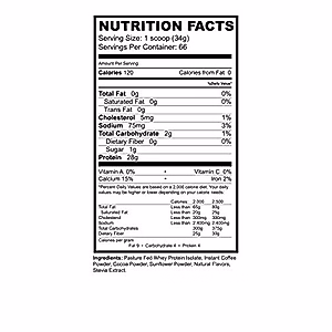 Precision ISO Mochaccino (2lb) | Premium Pasture Fed Whey Protein Isolate with Caffeine