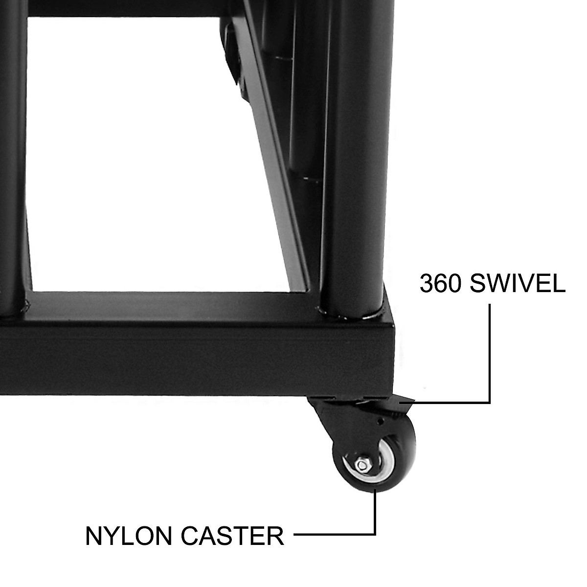 Happybuy Vinyl Cart Mobile Rack 16 Roll Capacity Vinyl Roll Rack 2" Core Vinyl Rolling Cart 1200 lbs Heavy Duty Digital Media for Mobile Storage (16 Rolls)