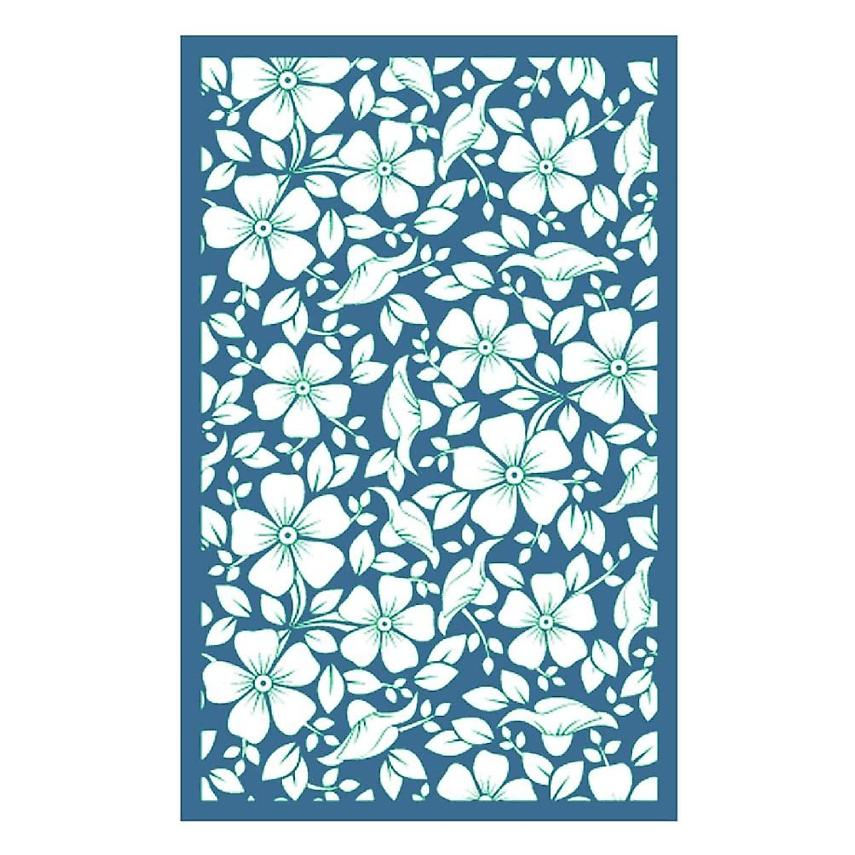 Flower Silk Screen Stencils Reusable Silkscreen-Print Kit Stencils Mesh-Transfers Stencil for DIY Printing On Clay-Decor Flower Silk Screen Stencils