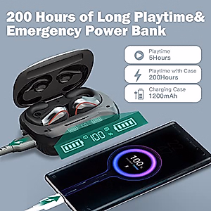 Open Ear Headphones Bluetooth True Wireless Open Earbuds for iPhone Android, Mini Open Ear Buds for Running with Mic Workout Cycling Headphones Sport Earphones Earbuds for Small Ear Canals- Dark Grey