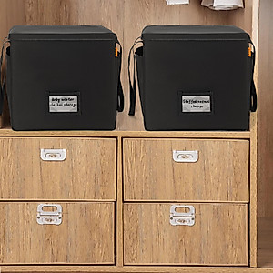 IBVIVIC Toy Storage Bin with Lid Toy Storage Organizer Collapsible Toy Storage Boxes for Kids Boys Girls Playroom 13.4'' x 13.4'' x 13.4''