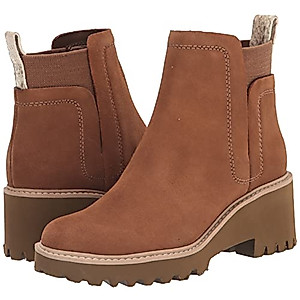 Dolce Vita Women's Huey Fashion Boot, Brown Suede H2O, 7.5