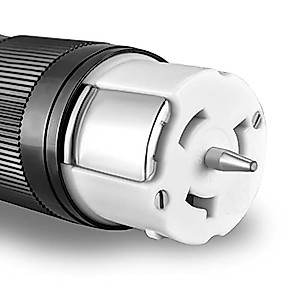 ICARERCASE 50 Amp Generator Plug，50 Amp Generator Connector (Female), 125/250 Volt @ 12,500 watts, CS6364, Black