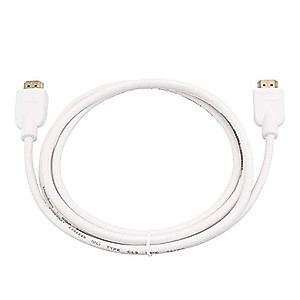 Amazon Basics CL3 Rated High-Speed HDMI Cable (18 Gbps, 4K/60Hz) - 6 Feet, White