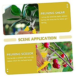 VILLFUL 1pc Pruning Shears Pruners Bonsai Cutters Gardening Trimming Tool Labor Saving Scissor Gardening Tool Yard Pruning Tools Gardening Supplies Jagged Stainless Steel
