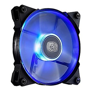 Cooler Master JetFlo 120 - POM Bearing 120mm Blue LED High Performance Silent Fan for Computer Cases, CPU Coolers, and Radiators