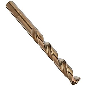 BOSCH CO2152 1-Piece 25/64 In. x 5-1/8 In. Cobalt Metal Drill Bit for Drilling Applications in Light-Gauge Metal, High-Carbon Steel, Aluminum and Ally Steel, Cast Iron, Stainless Steel, Titanium
