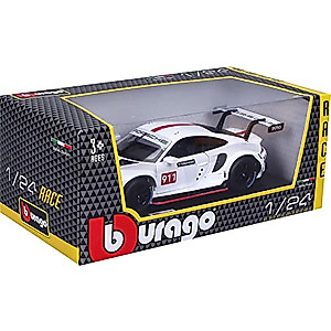 Bburago B18-28013 1:24 Porsche 911 RSR GT, Assorted Designs and Colours