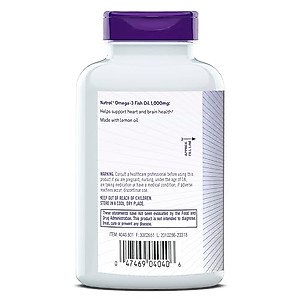 Natrol, Omega-3 Fish Oil Softgels, Heart Health Dietary Supplement, 1000 mg, 150 Count