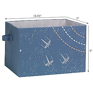Lambs & Ivy Star Wars Galaxy Foldable/Collapsible Storage Bin/Basket Organizer