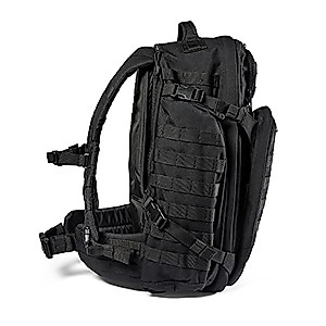 5.11 Tactical Backpack â€“ Rush 72 2.0 â€“ Military Molle Pack, CCW and Laptop Compartment, 55 Liter, Large, Style 56565, Black