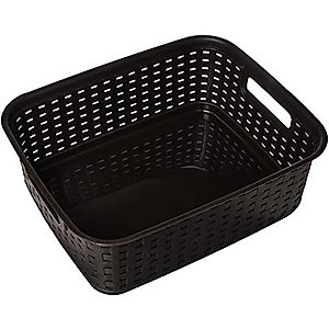 Sterilite Espresso Wicker Basket, Multicolor