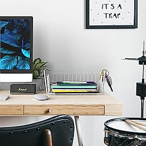 Simple Houseware 6PK Under Shelf Basket, White