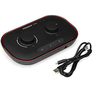 Focusrite Vocaster 1 and SM7B Microphone Solo Podcast Bundle, with Closed-Back Headphones, Deskmount Boom Arm, and 10' XLR Cable